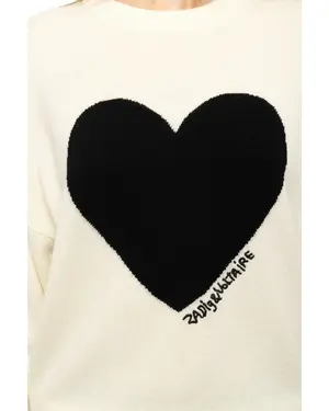 Zadig&Voltaire Soulo Wool & Cashmere Heart Sweater