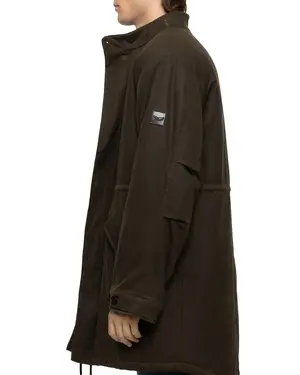 Zadig&Voltaire Waxed Cotton Hooded Coat - Moss