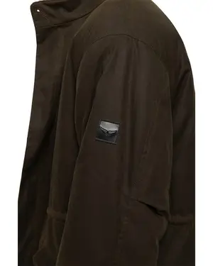 Zadig&Voltaire Waxed Cotton Hooded Coat - Moss
