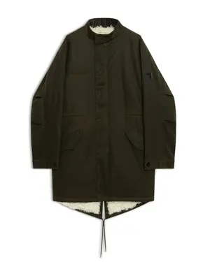 Zadig&Voltaire Waxed Cotton Hooded Coat - Moss