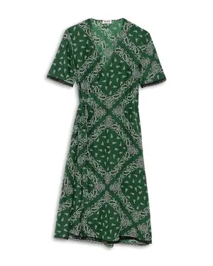 Zadig&Voltaire Reforme Silk Printed Wrap Dress