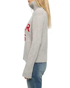 Zadig&Voltaire Nalma Wool Amour Paris Turtleneck Sweater