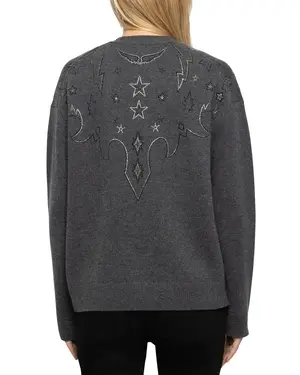 Zadig&Voltaire Mirkaz Embellished Cashmere Cardigan