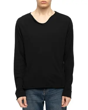 Zadig&Voltaire Monastir Cotton Loose Crewneck Logo Sweater