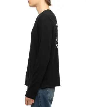Zadig&Voltaire Monastir Cotton Loose Crewneck Logo Sweater