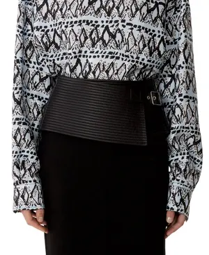 LANVIN Wide Leather Belt