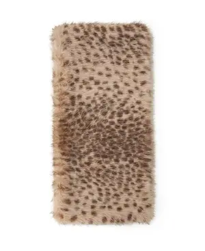 LANVIN Faux Fur Scarf - Leopard