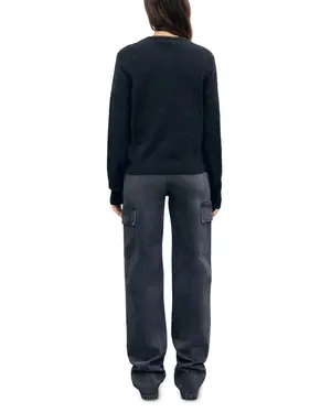 Gerard Darel Raymonde Wool Floral Intarsia Cardigan