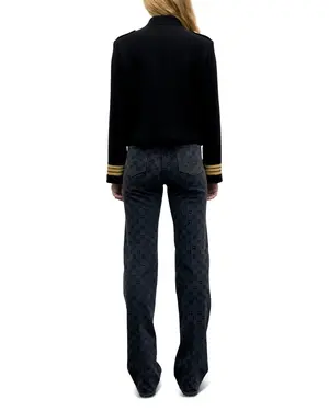 Gerard Darel Joslyn Button Front Military Jacket