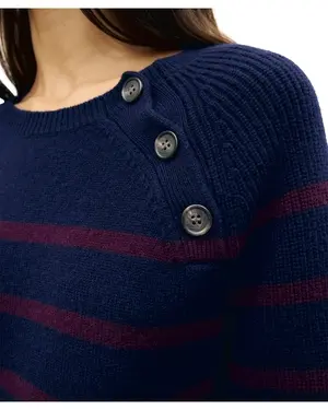Gerard Darel Reny Wool Shoulder Button Sweater
