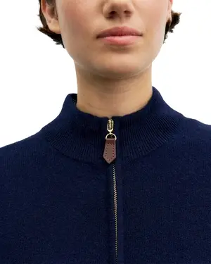 Gerard Darel Rhia Cashmere Half Zip Sweater