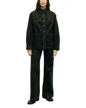 Gerard Darel Jena Cotton Stretch Corduroy Shirt