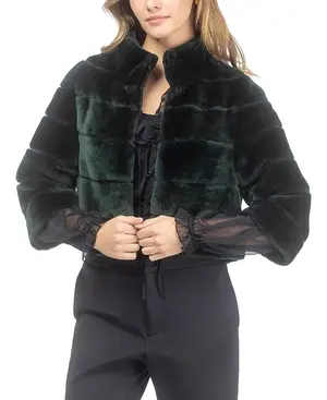 Gorski Select Shearling Lamb Bolero - Emerald