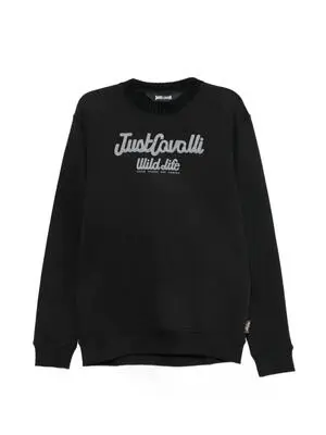 Just Cavalli Logo-embroidered Sweater