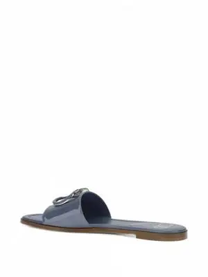 Valentino Garavani Vlogo Signature Patent Leather Sandals