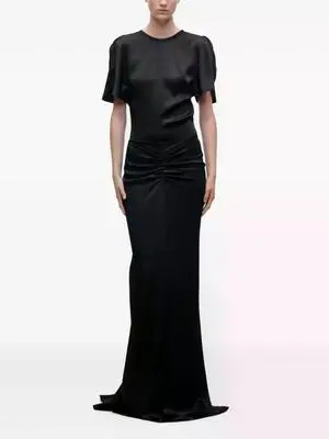 Victoria Beckham Isabella Ruched Maxi Skirt