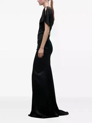 Victoria Beckham Isabella Ruched Maxi Skirt