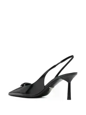 Prada Logo-plaque Slingback Pumps