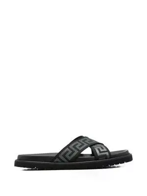 Versace Greca Crossover Sandals