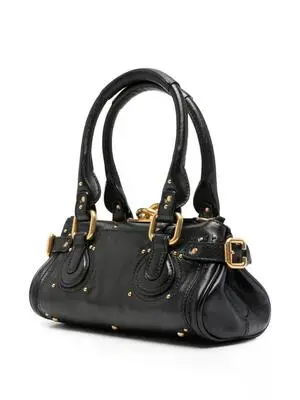 Chloé Paddington Leather Shoulder Bag - Black