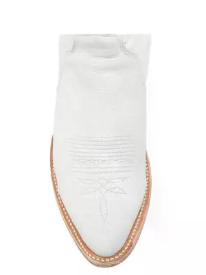 Comme Des Garçons X Mexicana Cracked-effect Cowboy Boots