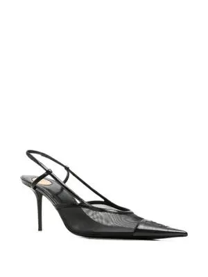 Saint Laurent Renée Paneled Slingback Pumps