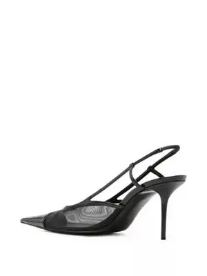 Saint Laurent Renée Paneled Slingback Pumps