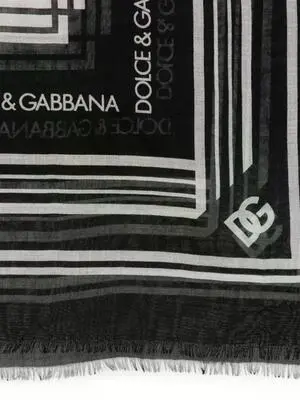 Dolce & Gabbana Dg Monogram-print Scarf