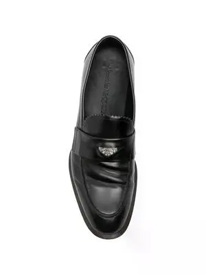 Alexander McQueen Coin-embellished Penny Loafers