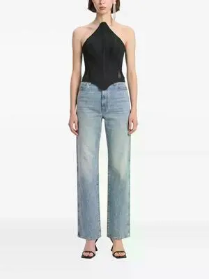 Khaite Danielle Stovepipe Stretch Jeans