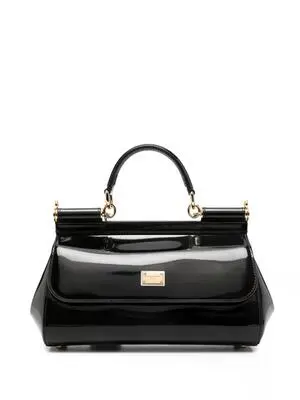 Dolce & Gabbana Sicily Leather Tote Bag