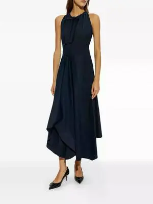 Givenchy Tie-neck Asymmetric Dress