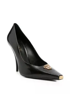 Versace La Medusa Leather Heeled Pumps