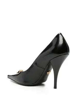 Versace La Medusa Leather Heeled Pumps