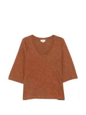 Maison123 Liana V-neck T-shirt - Blue