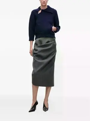 Victoria Beckham Asymmetric Collar Sweater