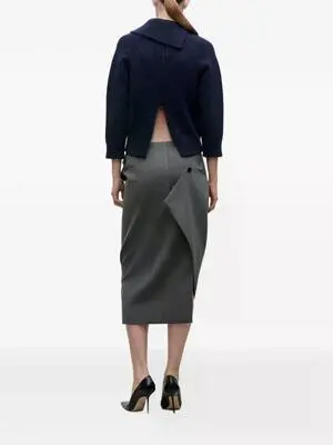 Victoria Beckham Asymmetric Collar Sweater