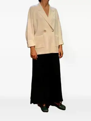 GRAN SASSO Double-breasted Knit Blazer