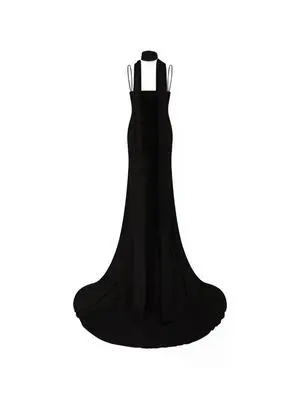Dsquared2 Halterneck Jersey Maxi Dress