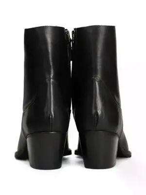 JULIE DEE Pointed-toe Ankle Boots - Black