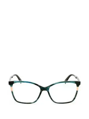 Longchamp Striped Rectangle-frame Glasses
