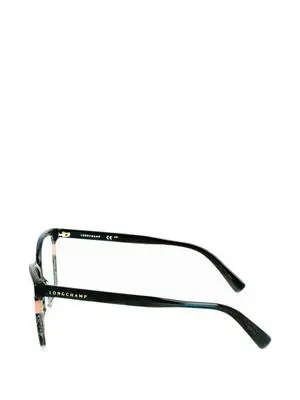 Longchamp Striped Rectangle-frame Glasses