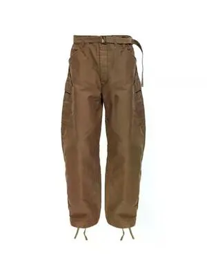 Sacai Belted Loose Fit Cargo Trousers