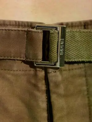 Sacai Belted Loose Fit Cargo Trousers