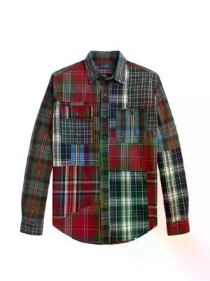 Polo Ralph Lauren Classic Fit Patchwork Plaid Oxford Shirt