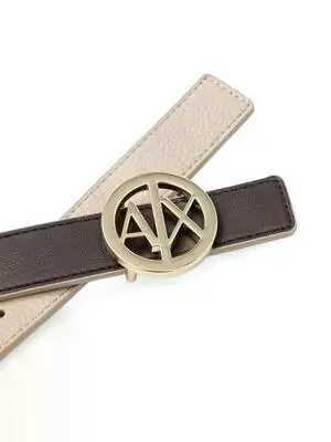 Armani Exchange Reversible Logo-buckle Belt - Brown