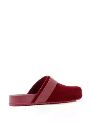 Melissa Cozy Velvet-effect Mules