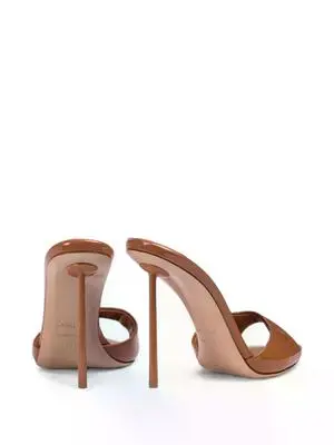 LE SILLA Bella Patent Leather Pointed Toe Stiletto Sandals