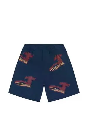DENIM TEARS Logo Print Mesh Shorts
