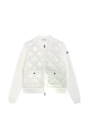 Moncler Cotton Padded Cardigan With Down-filled Front